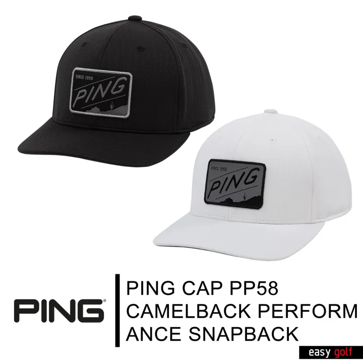 PING CAP PP58 CAMELBACK PERFORMANCE SNAPBACK LIMITED PING CAP MEN หมวกกอล์ฟ หมวกกีฬาผู้ชาย ...