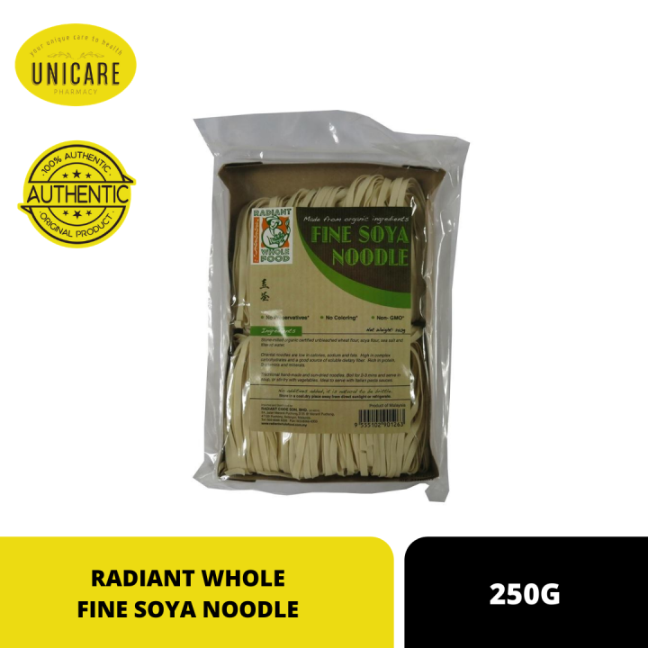 RADIANT WHOLE FOOD FINE SOYA NOODLE 250G | Lazada