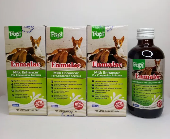 [VET SUPPORT] 3BOX PAPI ENMALAC MILK ENHANCER 120ML FOR PETS | Lazada PH