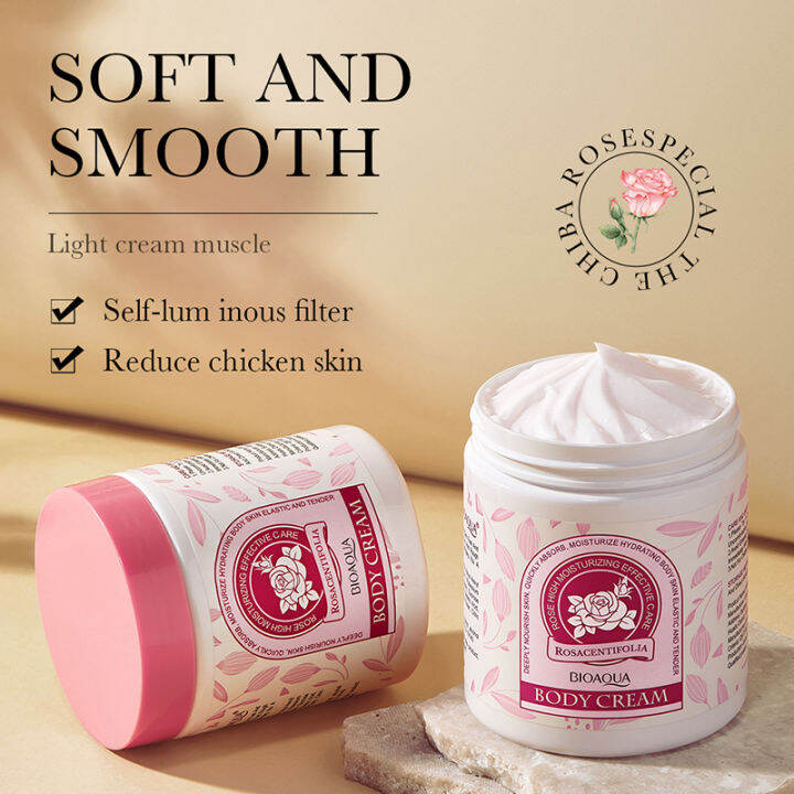 Bioaqua Rose Centifolia Body Cream Moisturizing Refreshing Hydrating