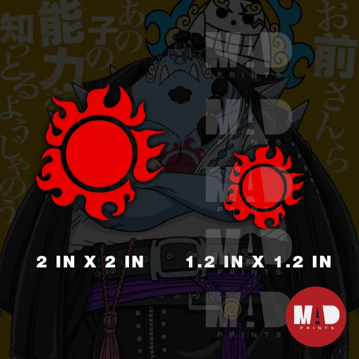 One Piece - Sun Pirate - Jinbei Decal Sticker | Lazada PH