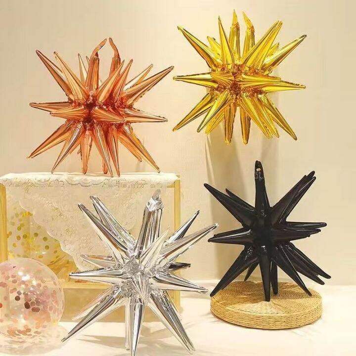 22 Inch Exploding Star Balloon Star Balloon Foil Star 3D Balloon Gold ...