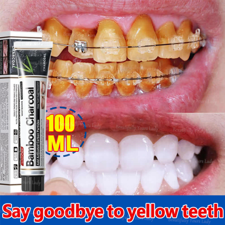 Bamboo charcoal Toothpaste Whitening Teeth Original 100g Teeth Cleaner ...
