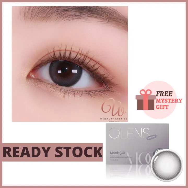 (Import From Korea) OLENS READY STOCK OLENS MOODNIGHT GRAY 2PCS CONTACT ...