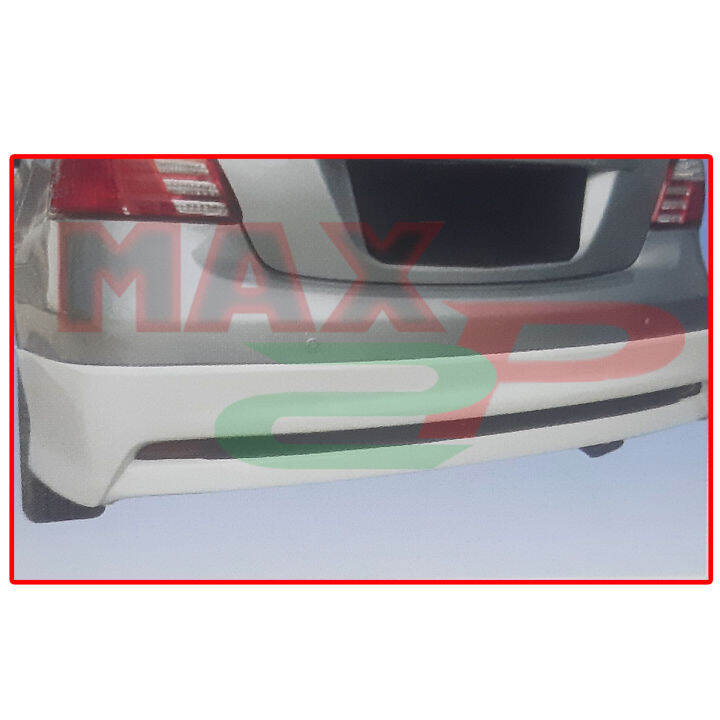 Toyota Vios '08 G Limited Style Rear Back Skirt Lower Lip Spoiler ...