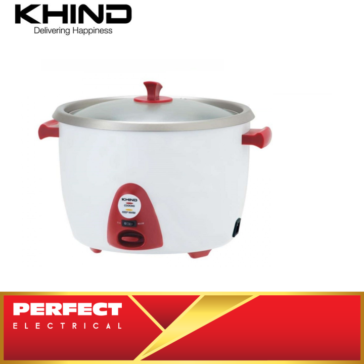 Khind 1.0L Anshin Rice Cooker RC110M with SUS304 Stainless Steel Inner ...