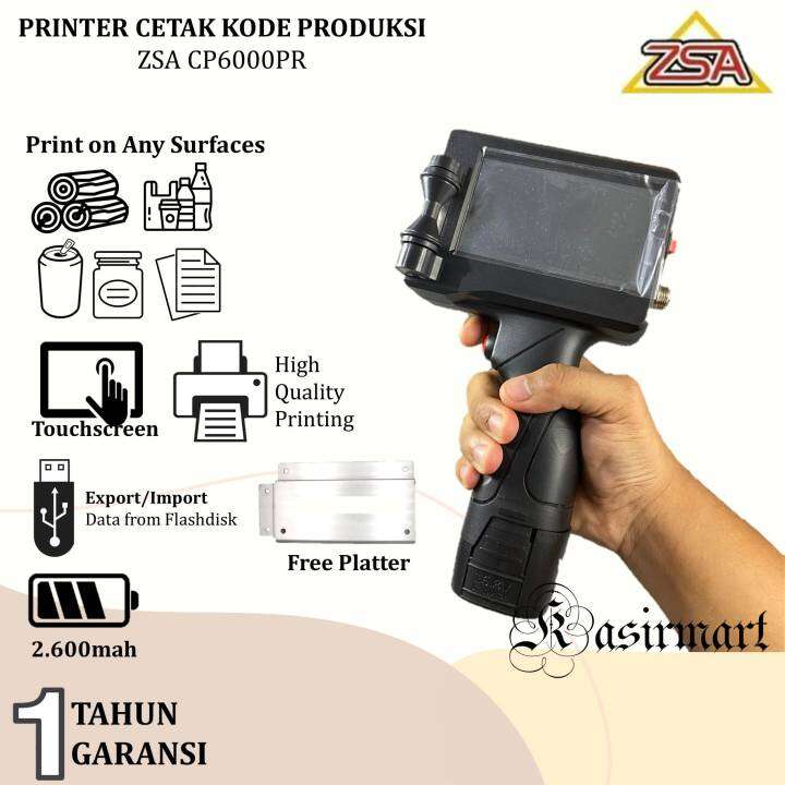 ZSA CP 6000PR Printer Pencetak Tanggal kadaluwarsa Expire Date Kemasan ...