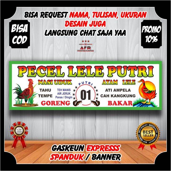 Spanduk Banner Backdrop Pecel Lele Berkualitas Murah Custom / Banner ...
