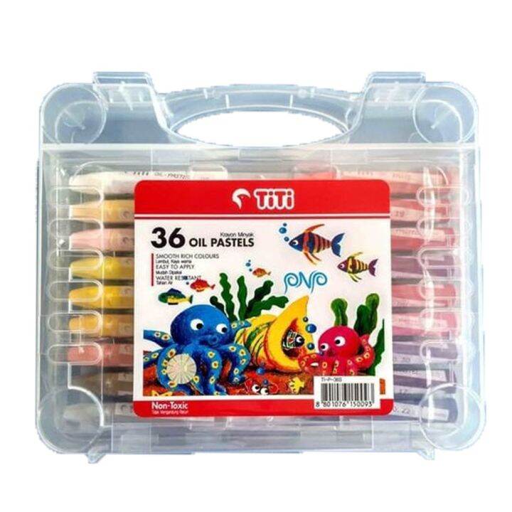 CRAYON TITI JOYKO SISI 36 WARNA OIL PASTEL KRAYON MINYAK | Lazada Indonesia