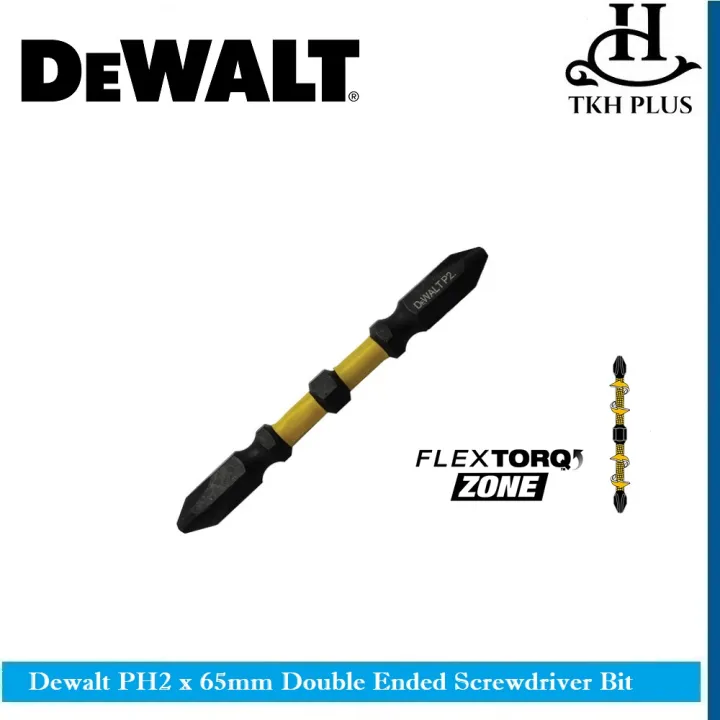 Dewalt DWA2SD65 PH.2 x 65mm Double Ended Phillips Magnetic Screwdriver ...