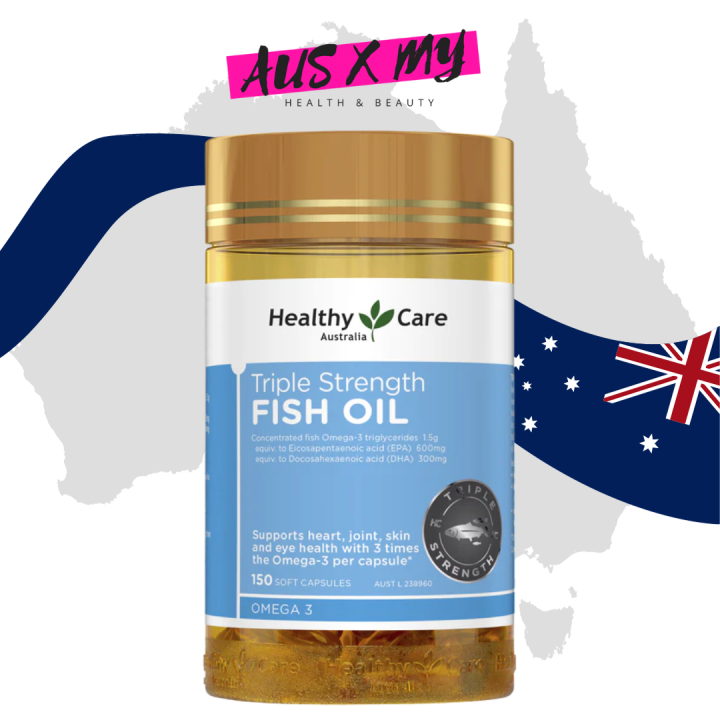 HEALTHY CARE Australia Fish Oil Omega 400 / Odourless / Triple Strength ...