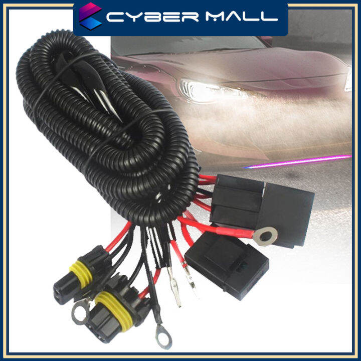 H4 12v Car Halogen Headlight Brightness Booster Wire Battery Extension ...