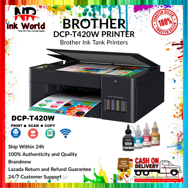 Brother DCP-T420W Refill Ink Tank Printer ( With Wireless And Mobile Printing ) | Lazada PH