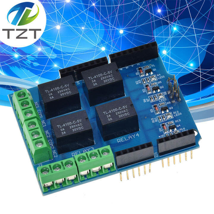 4 channel 5v relay shield module, Four channel relay control board ...