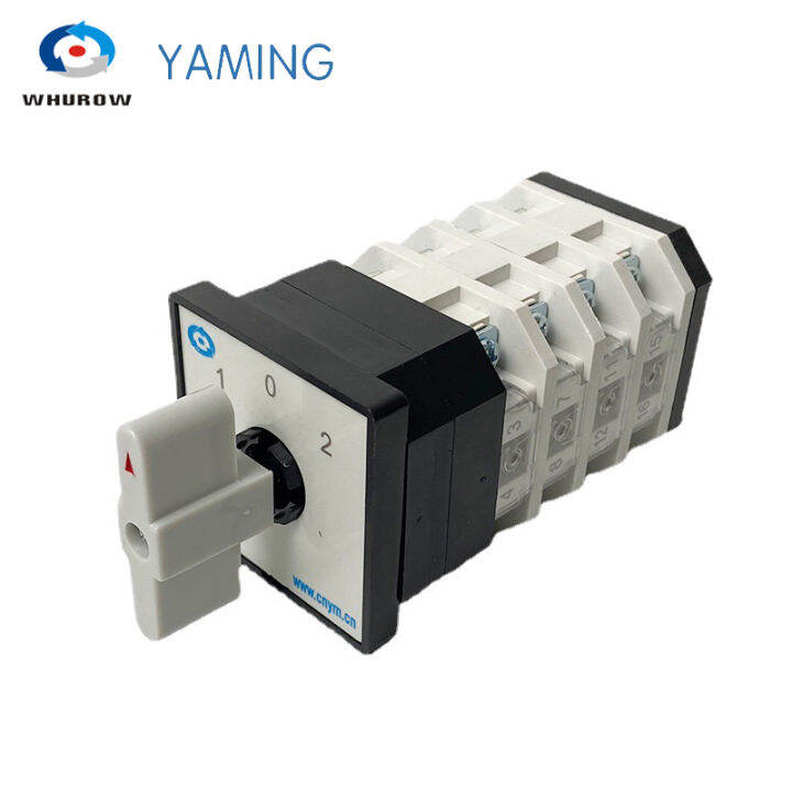 16 Terminals Cam Switch LW12-164 Three Positions On-Off-On DIY Rotary ...