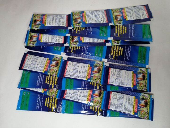 [SOUTH VET] 24 sachets Wash Out Intense Animal Shampoo 10ml Sachet Anti ...