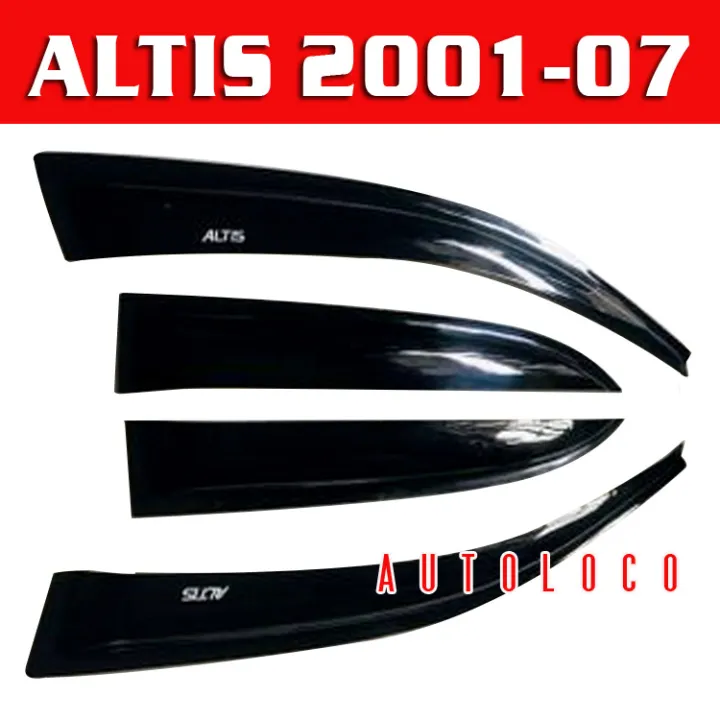 Rain Guard Window Door Visor for Toyota Altis 2001 to 2007 Baby Altis ...