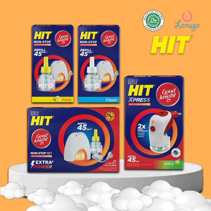 Hit Good Knight Xpress Set / Refill Apple 45 Hari / Non Stop Set ...