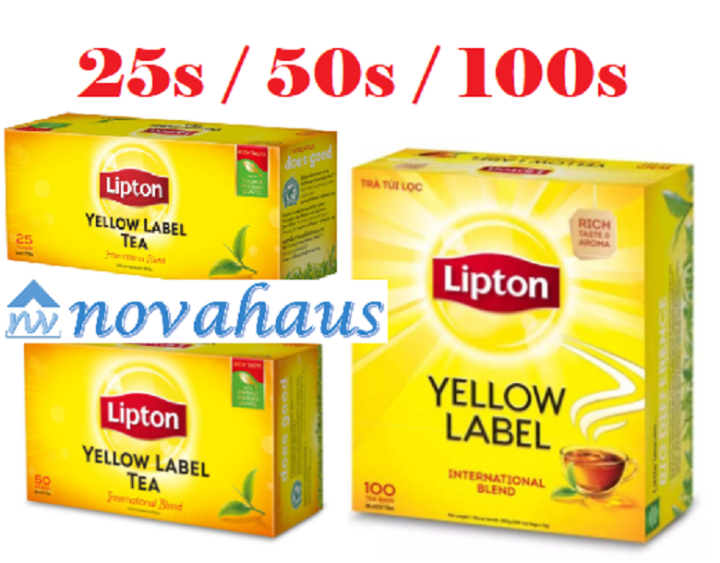 Lipton Teabag Yellow Label International Blend 25s/50s/100s | Lazada