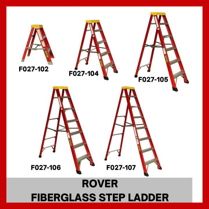 Rover Fiberglass Step Ladder | Lazada PH