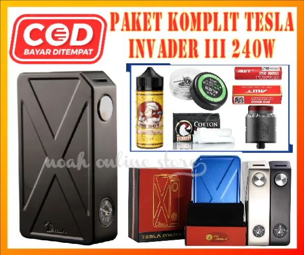 MURAH MERIAH - Tesla Invader 3 240W FULL SET | INVANDER 3 Tesla Mod ...