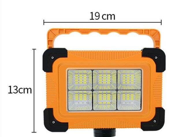 BISA COD 100W Solar Portable Outdoor LED Flood Light，Lampu multifungsi ...