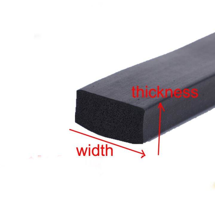 1 Meter Cabinet door window flat rubber foam bar foam weatherstrip ...