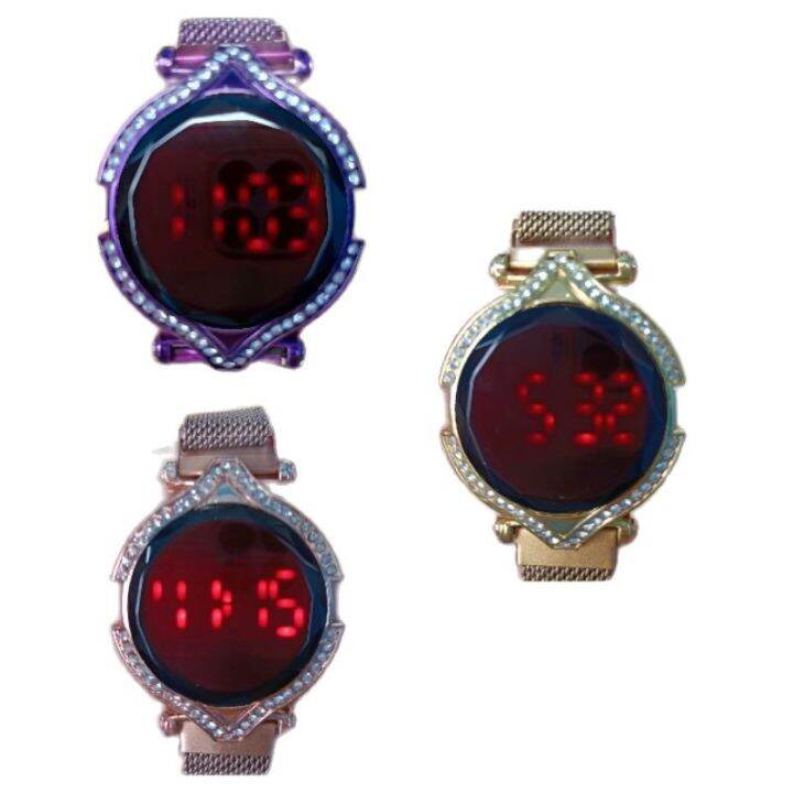 jam tangan magnet digital | Lazada Indonesia