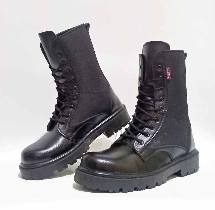SEPATU PDL TNI POLISI SATPAM UJUNG BESI COD | Lazada Indonesia