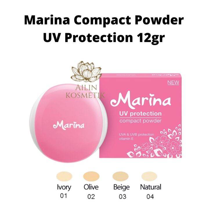 Marina Compact Powder UV Protection 12gr | Lazada Indonesia