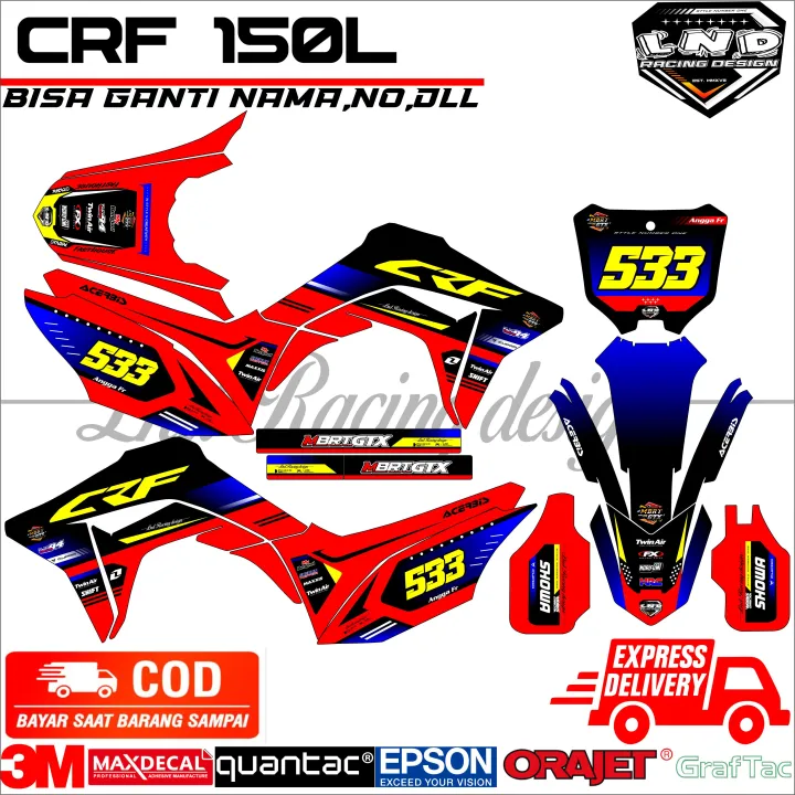 DECAL CRF 150L FULL BODY NEW DESIGN | Lazada Indonesia