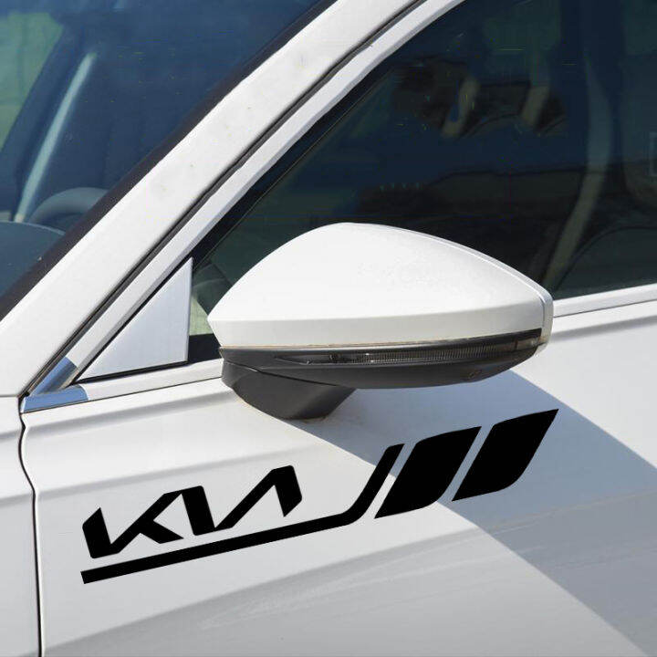 2Pcs Long Side Stripe Car Stickers Sport Racing Auto Graphics Stickers ...