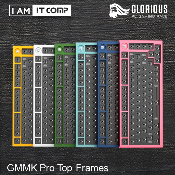 GLORIOUS GMMK PRO Top Frames ( Aqua Blue / Forest Green / Golden Yellow ...