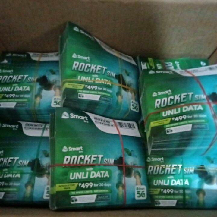 COD Smart Bro ROCKET SIM UNLI DATA for 30 days | Lazada PH