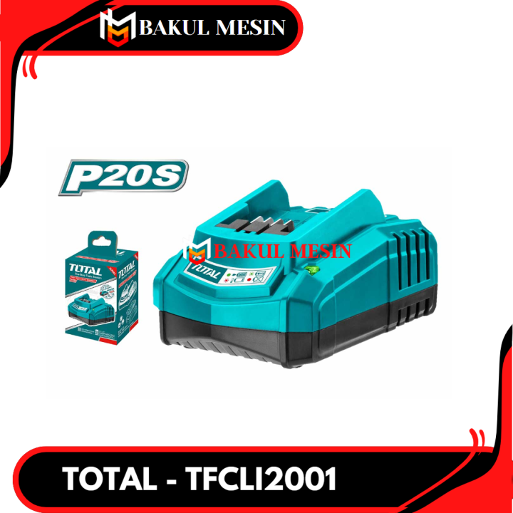 TOTAL TFCLI2001 charger cordless 20V Fast Intelligent Charger | Lazada ...