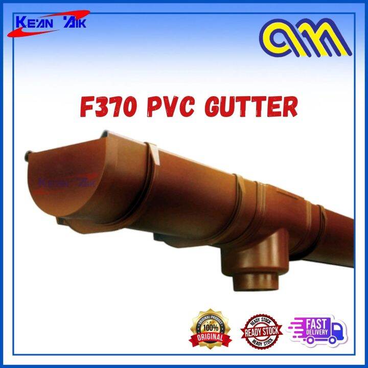 F370 Arensi-Marley Pvc Gutter Salur Air (Brown) | Lazada