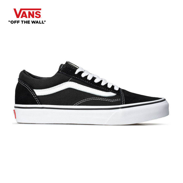 Vans Old Skool Black White รองเท้า ผ้าใบ Vans ชาย หญิง รองเท้าเป็น