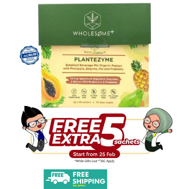 Alpro Pharmacy Wholesome+ Plantezyme 2g 30s (Probiotics & Prebiotics ...