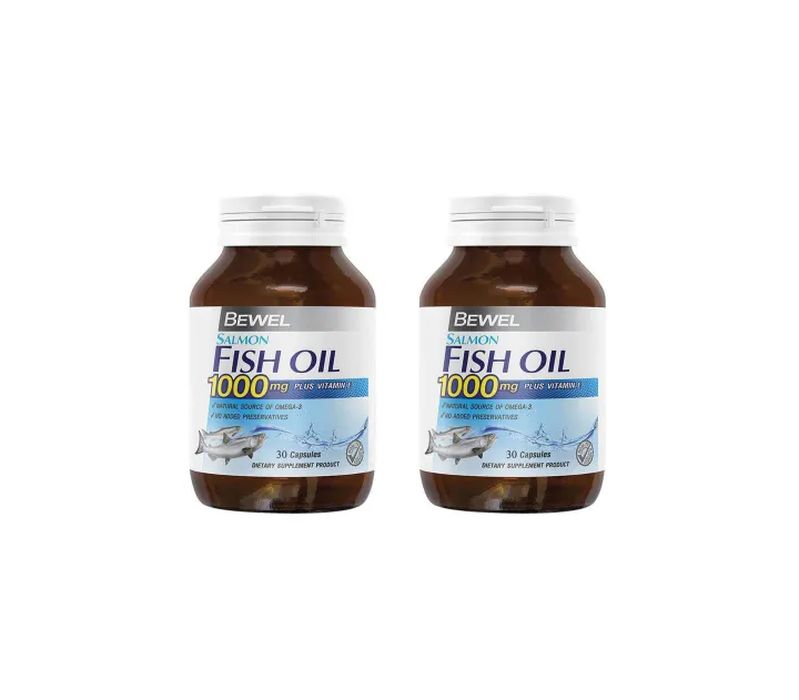 Bewel Salmon Fish Oil 1000 Mg Plus Vitamin-E 30 Capsules ( Set of 2 ...