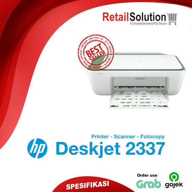 Printer HP Deskjet 2337 DJ2337 - Print Scan Copy USB Garansi Resmi HP ...