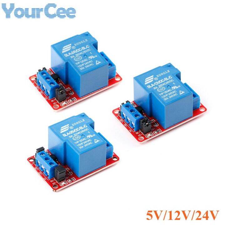 5V 12V 24V Relay Module One Channel 30A with Optocoupler Isolation High ...