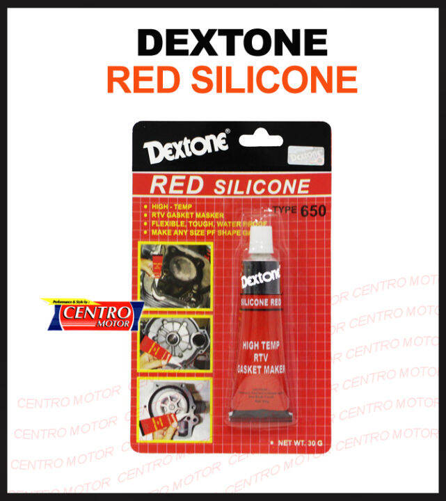 DEXTONE High Temp RTV RED Silicone Gasket Maker Waterproof 30gr ...