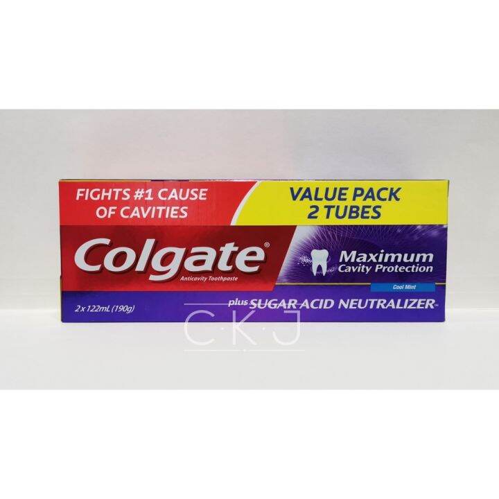 Colgate Maximum Cavity Protection Plus Sugar Acid Neutralizer ...