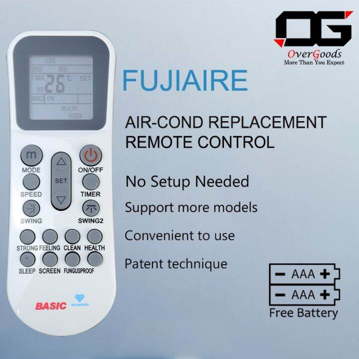 Replacement FUJIAIRE Air Cond Aircon Aircond Remote Control (FJ-002E ...