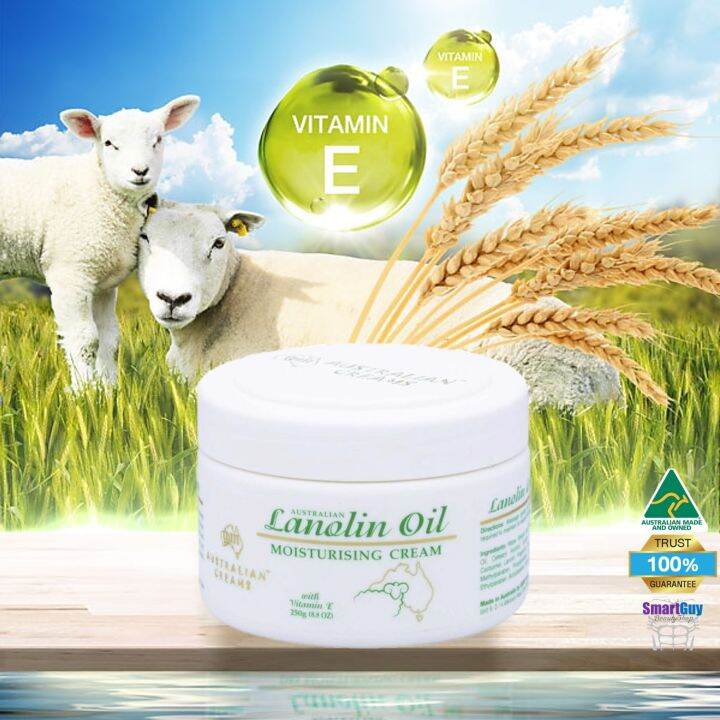 Australian Lanolin Oil Moisturising Cream With Vitamin E 250g ครีมวิตาม ...