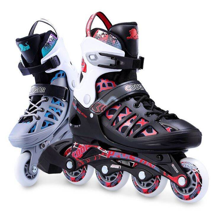 COUGAR Cool Inline Skates Roller Skates Adjustable Removable Washable ...