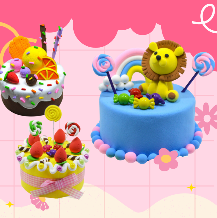 [Hàng sẵn] Đồ chơi làm bánh kem từ đất sét - đất nặn siêu nhẹ tự khô ...