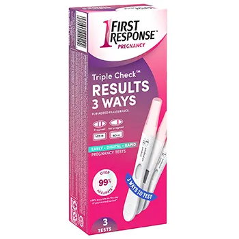 **NEW** First Response Triple Check Pregnancy Test 3 ct. ชุดตรวจตั้งคร ...