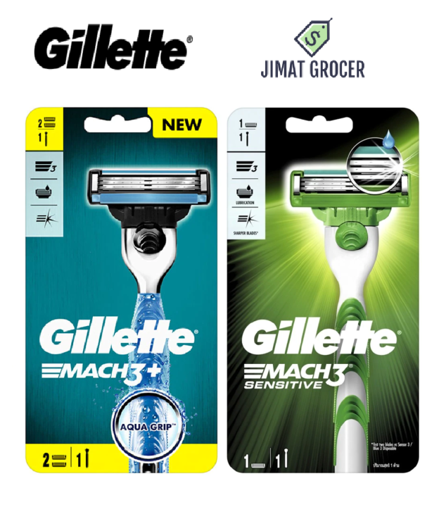 Gillette Mach 3 Sensitive / Aqua Grip Disposable Razor 1pcs | Lazada