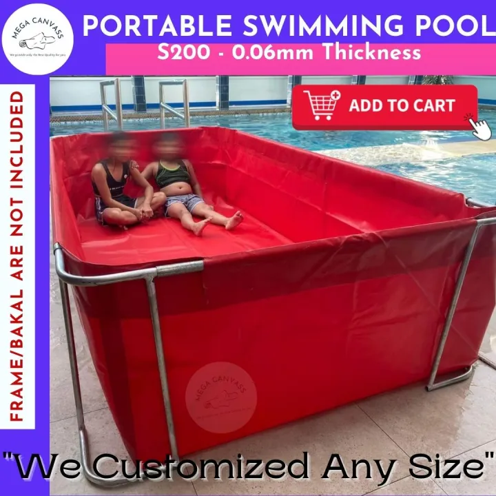 Frame (Bakal) ARE NOT INCLUDED! 3x6x2FT SWIMMING POOL WITH FREE COVER ...